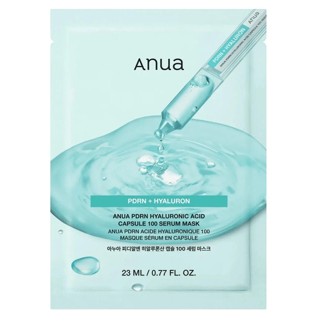 Anua PDRN Hyaluronic Acid Capsule 100 Serum Mask Sheet 23ml – Icekorea
