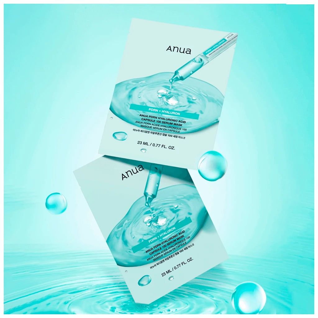 Anua PDRN Hyaluronic Acid Capsule 100 Serum Mask Sheet 23ml – Icekorea